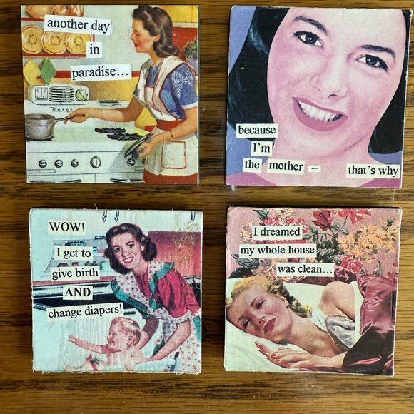 Anne Taintor | Accents | Vintageinspired Retro Magnet Set | Poshmark